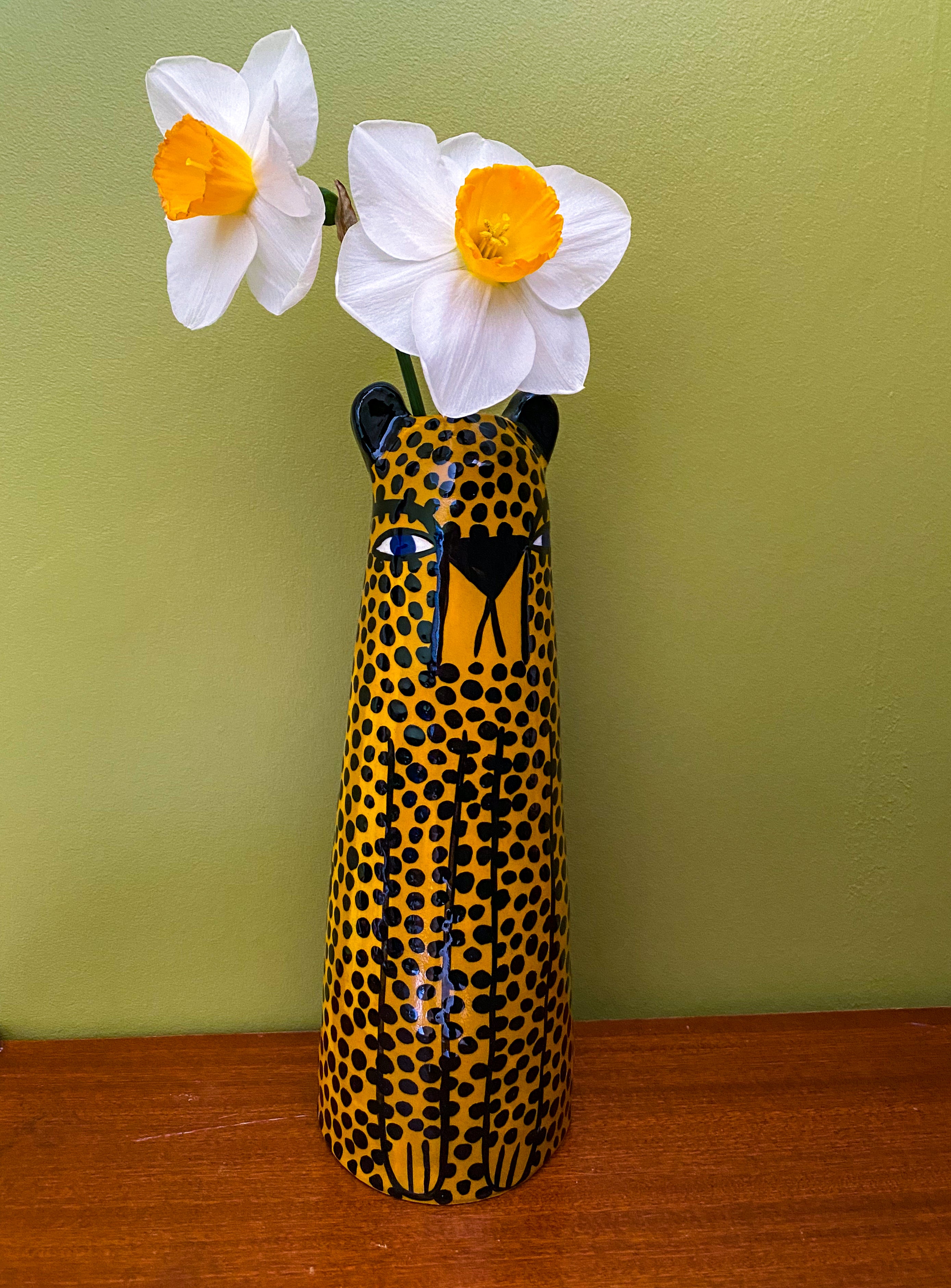 Large Cheetah Vase – Studio Soph'